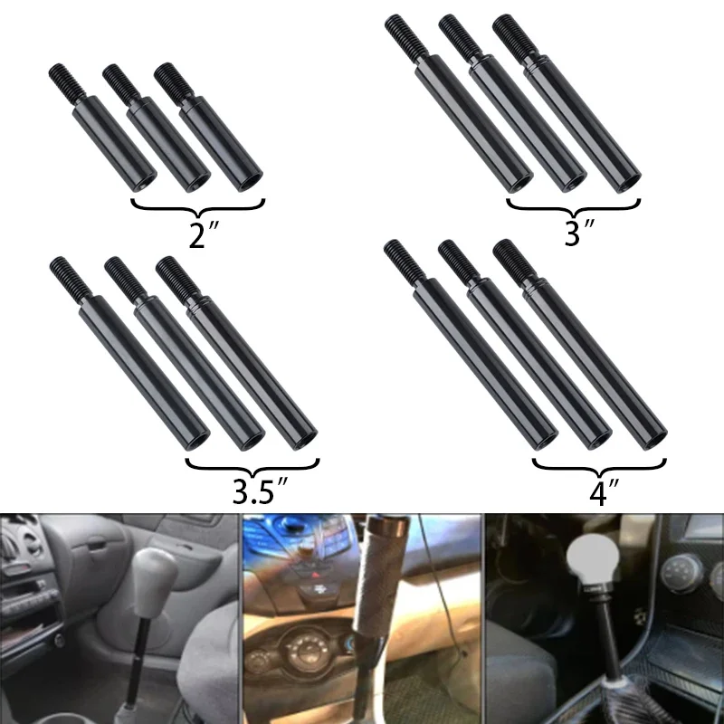 2‘’ 3‘’ 3.5‘’ 4‘’ Aluminum Shift Knob Extender Extension Lever Gear ...