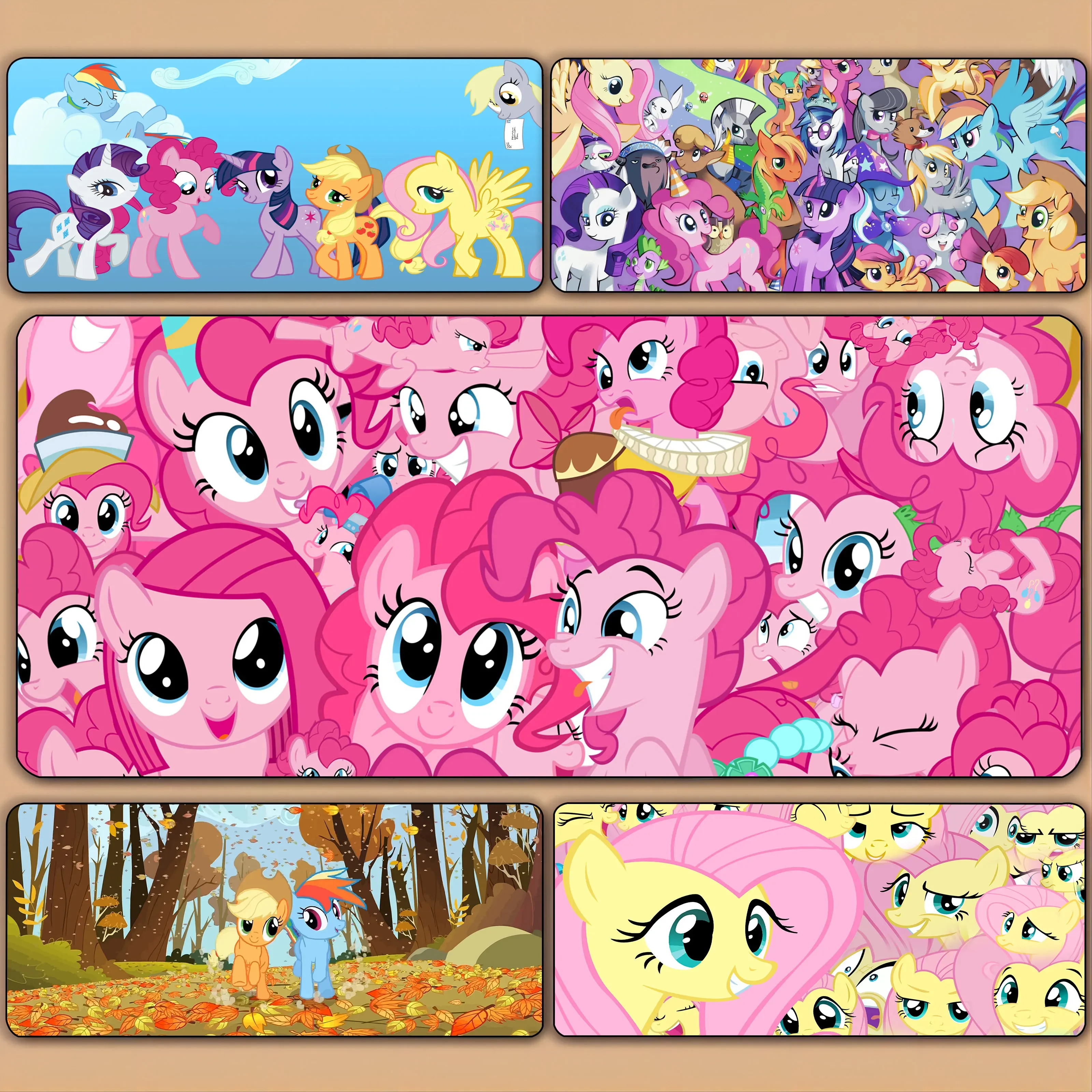 Pony Hot Little Unicorns Mousepad HD Printing Computer Gamers Locking ...