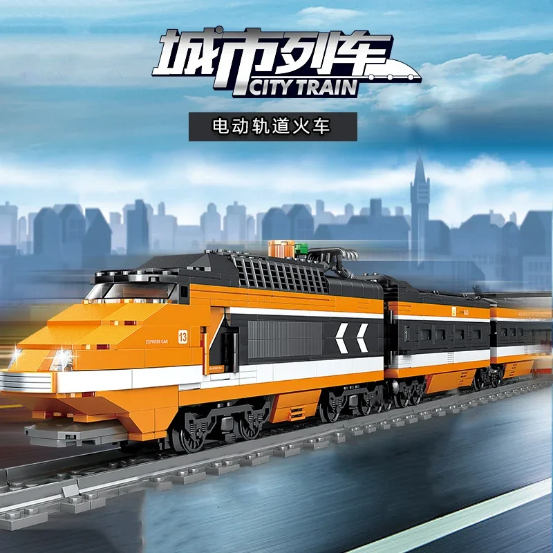 Technical City Train High-tech RailwayPower Track Building Blocks ...