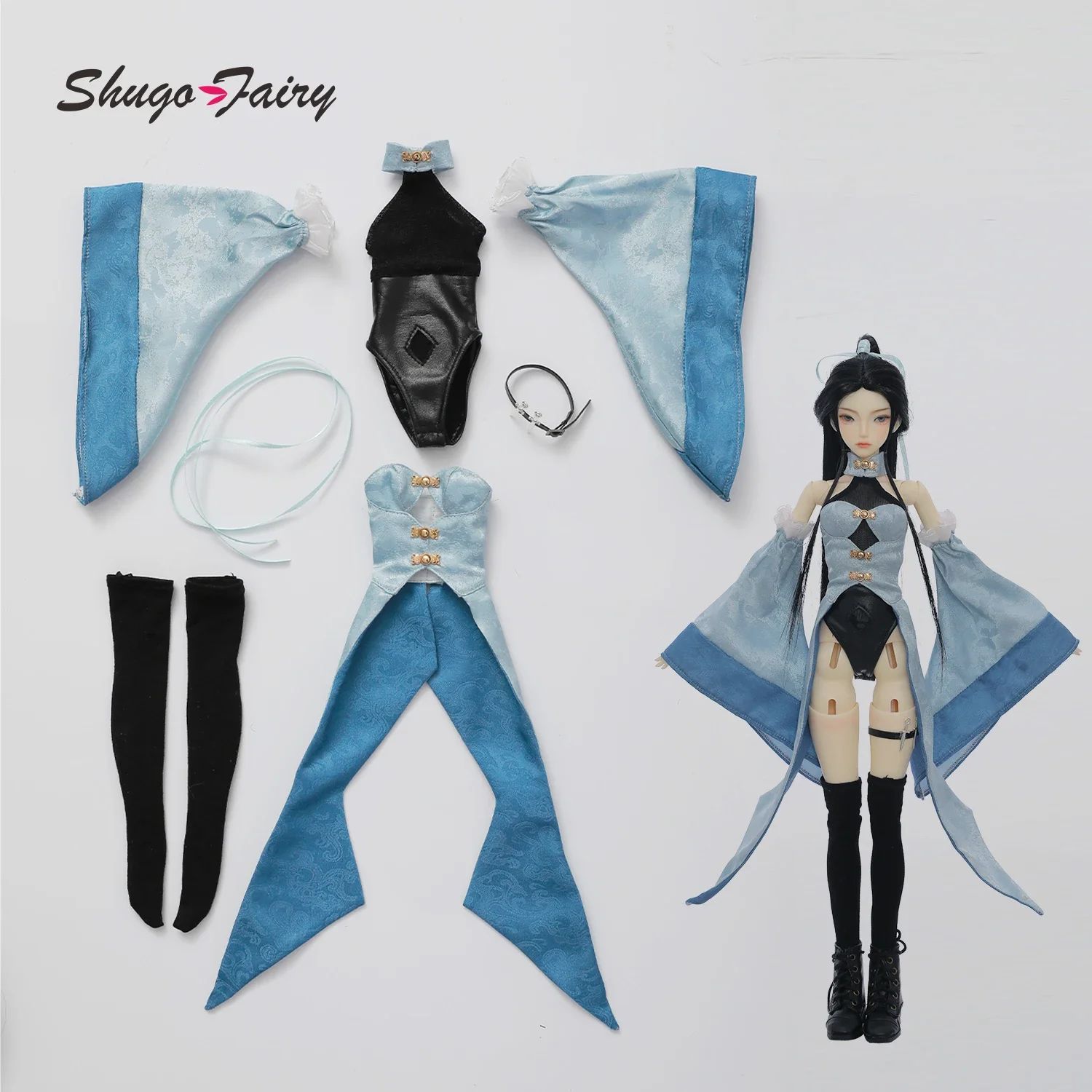 Shugafairy 1/4 Bjd Clothes Huagao Ethnic Costume BJD Accessories Ten ...
