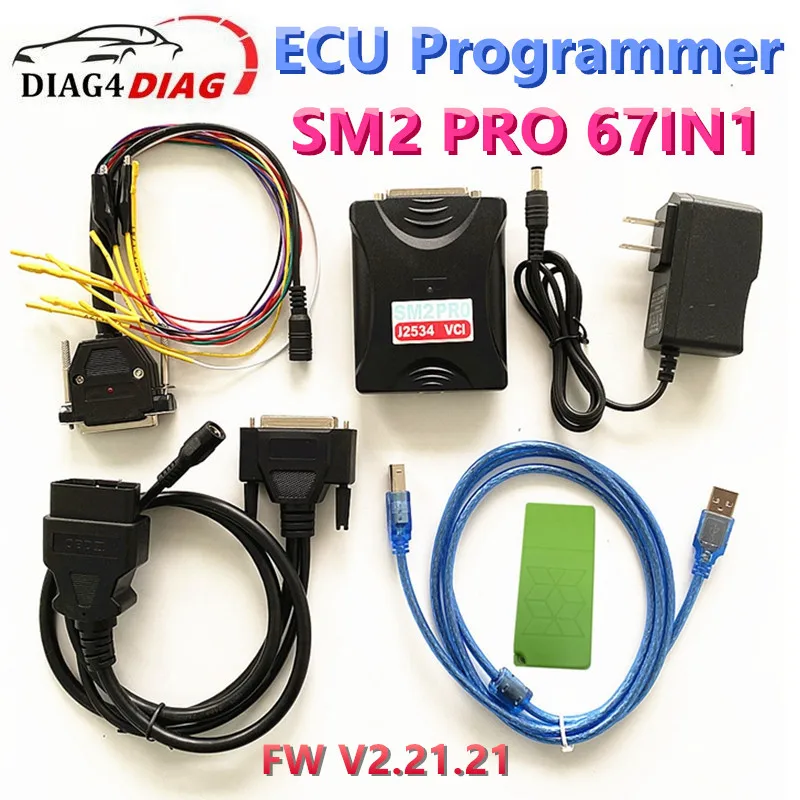 Ecu 67 In 1 Sm2 Pro J2534 Vci Ecu Programmer Read Write Flash Eeprom Pflasher 67in1 Update ...