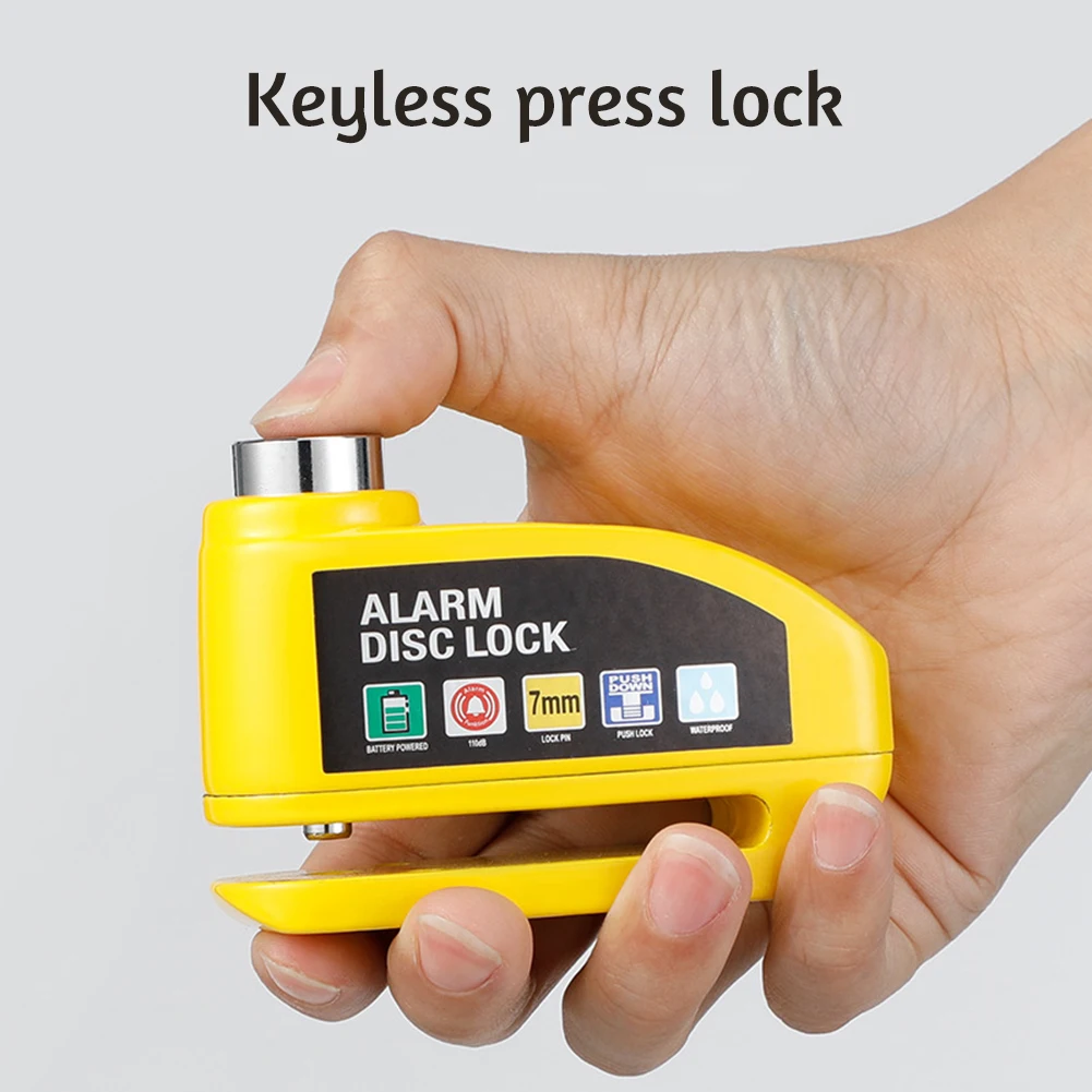 High-Pitched-Alarm-Brake-Discs-Lock-For-Bike-Anti-Theft-Wear-Resistant ...