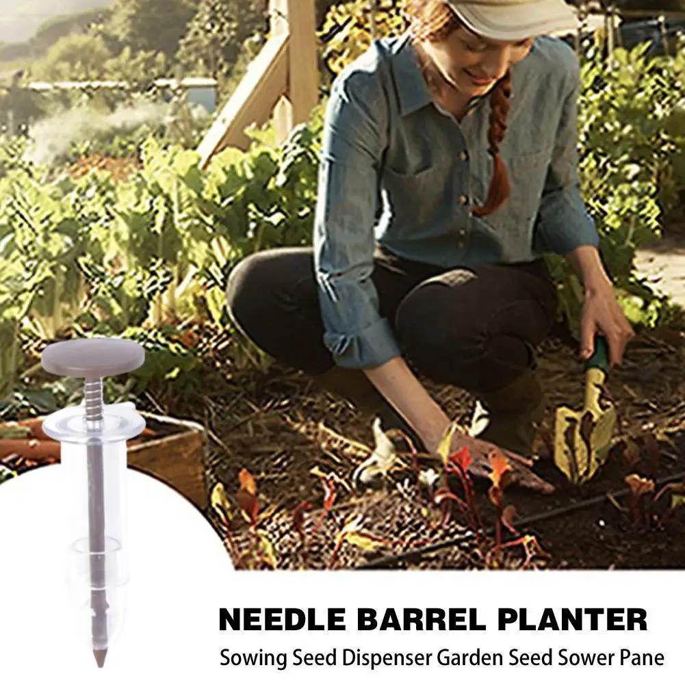 Garden-Seed-Sower-Planter-Syringe-Seeder-Mini-Sowing-Manual-Flower-Pot ...