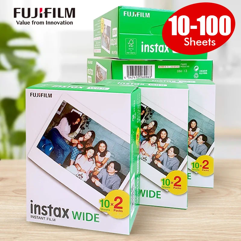 Fujifilm Instax Wide Film Instant White Edge For Fuji Camera 100 200 ...