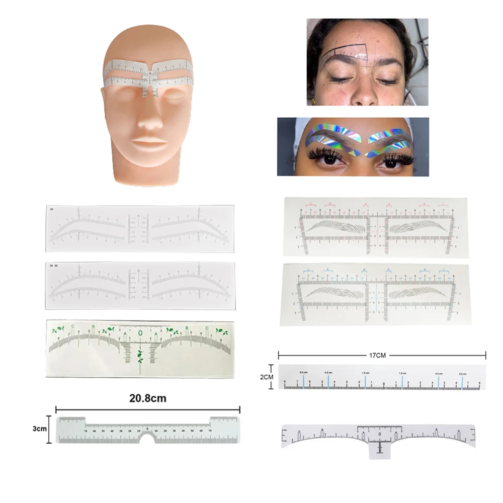 Disposable-Brow-Shape-Tape-Airbrush-Brow-Sticker-Brow-Mapping-Guide ...
