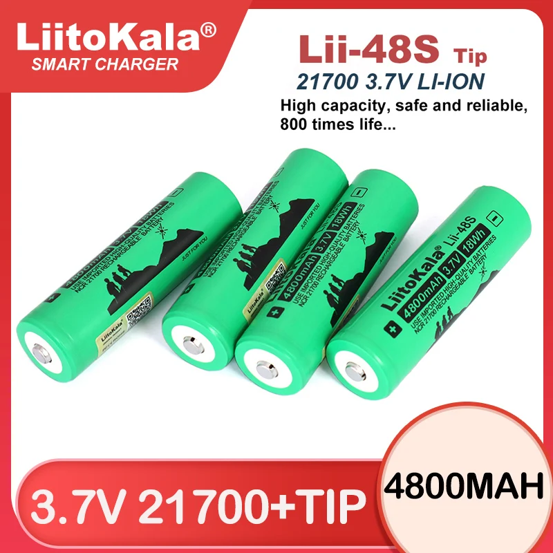 LiitoKala-Lii-48S-3-7V-4800mAh-21700-Battery-9-6A-Power-2C-Rate ...