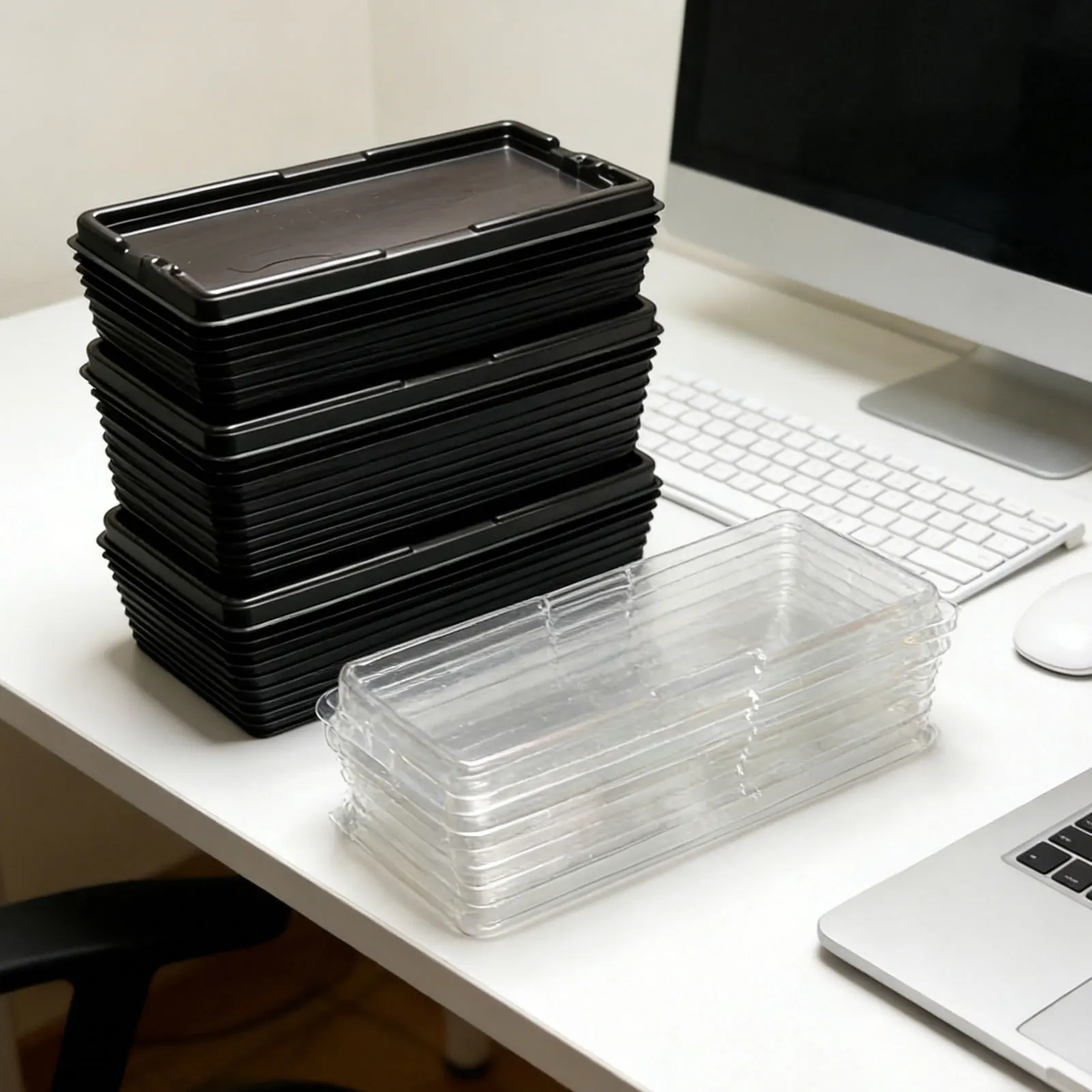 10pcs Long DIMM Memory Holder Case Clamshell Protective Storage Case ...