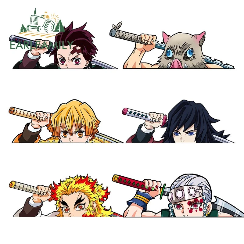 Earlfamily The Muscle Ninja Mouse Car Sticker Vinyl Anime Demon Slayer ...
