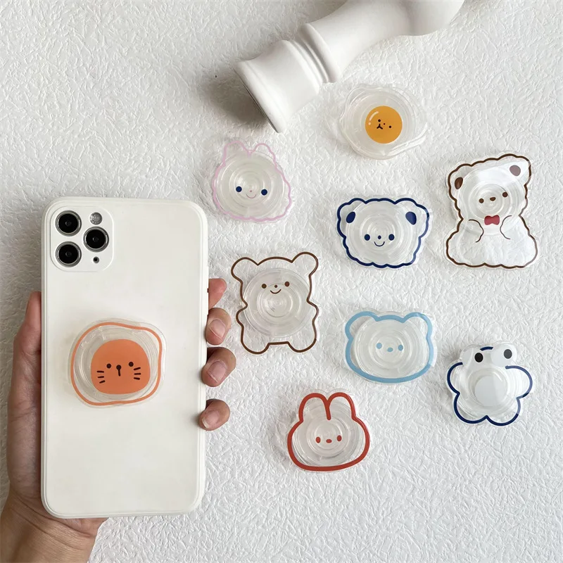 Cartoon-Animal-Korean-Bear-Folding-Mobile-Phone-Grip-Holder-Socket ...