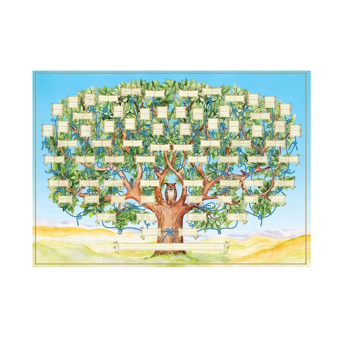 Family-Tree-Chart-para-preencher-6-Gera-o-em-branco-Fillable-Ancestry ...