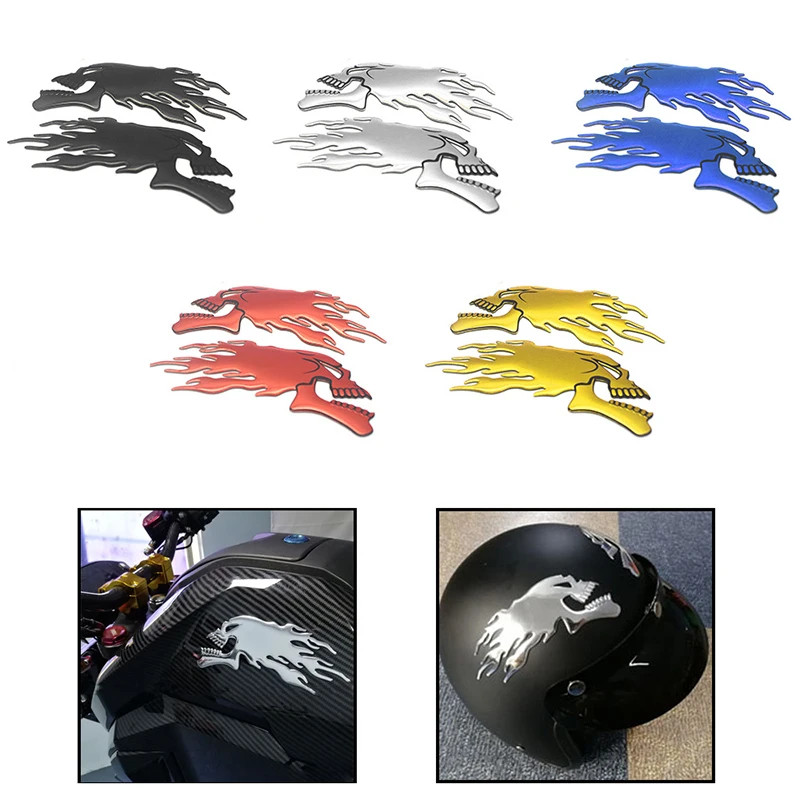 3D Ghost Skull Head Auto Motorcycle Car Sticker Emblem Decals Car ...