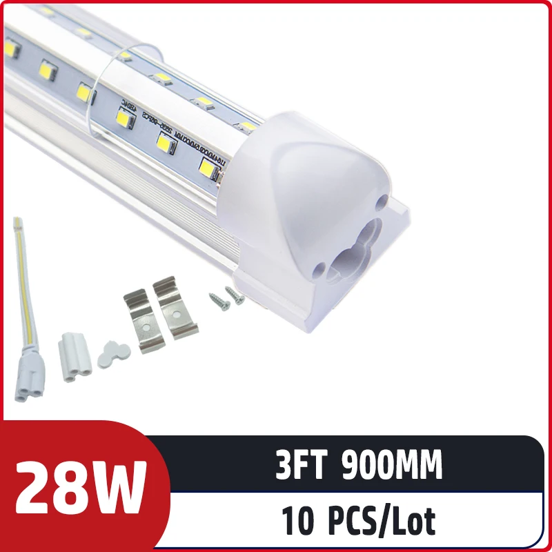 10pcs-lot-3ft-900mm-28w-AC85-265V-input-Led-Fluorescent-lamp-For-Home ...
