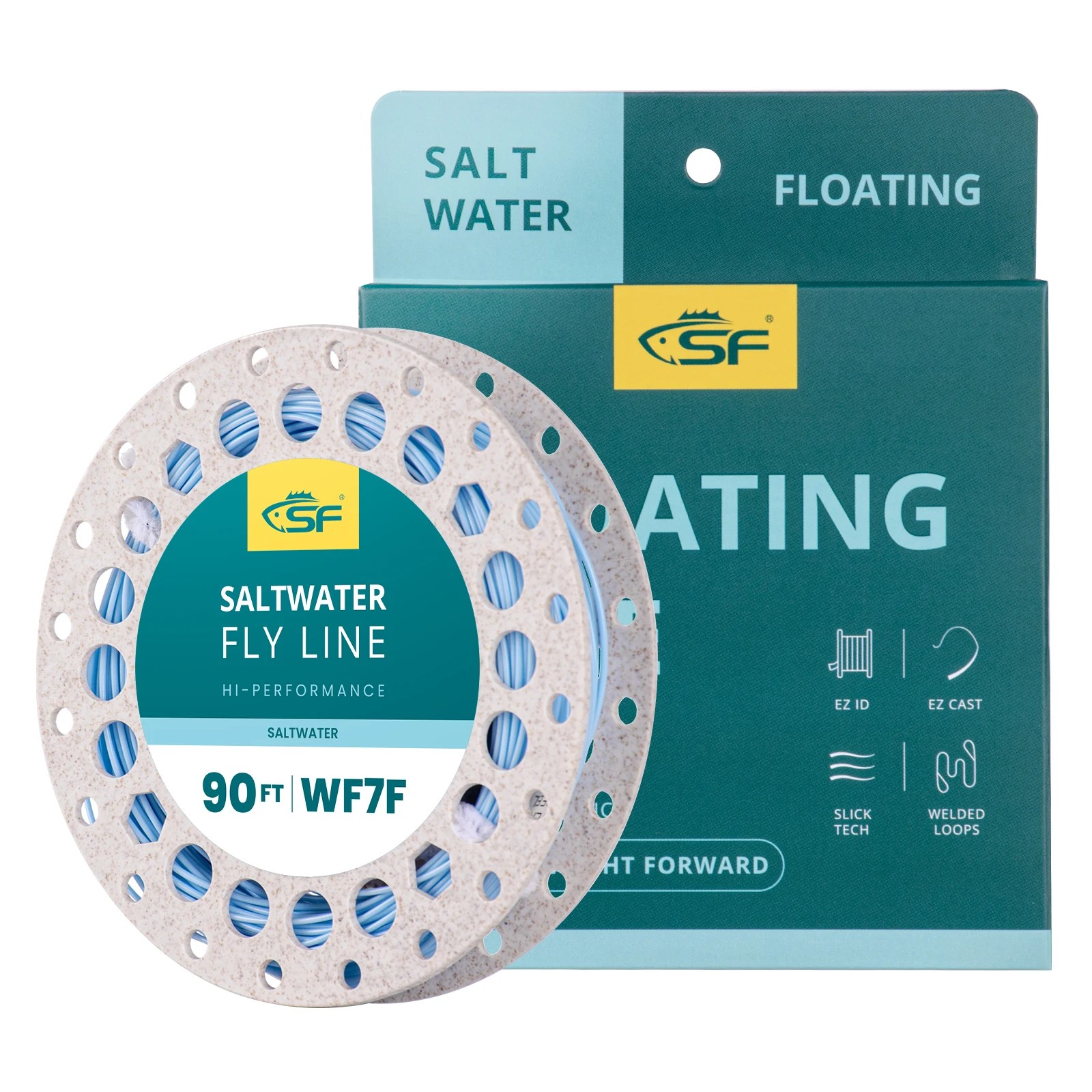 SF-90FT-Saltwater-Fly-Line-Weight-Forward-Floating-Braided ...