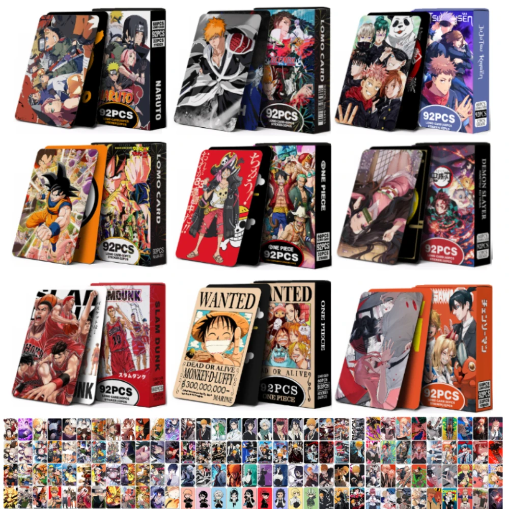 92PCS-SET-Demon-Slayer-Lomo-Cards-Dragon-Ball-HD-Color-Printing-Anime ...