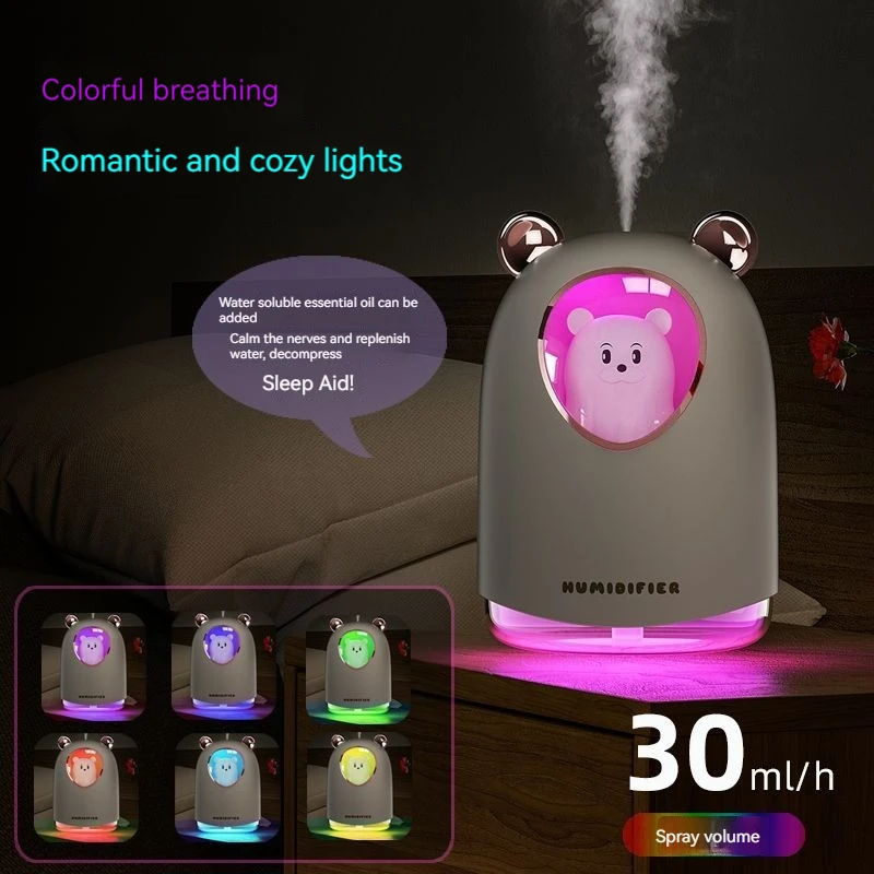 New-cute-pet-cute-bear-humidifier-USB-mini-car-air-purifier-home-small ...