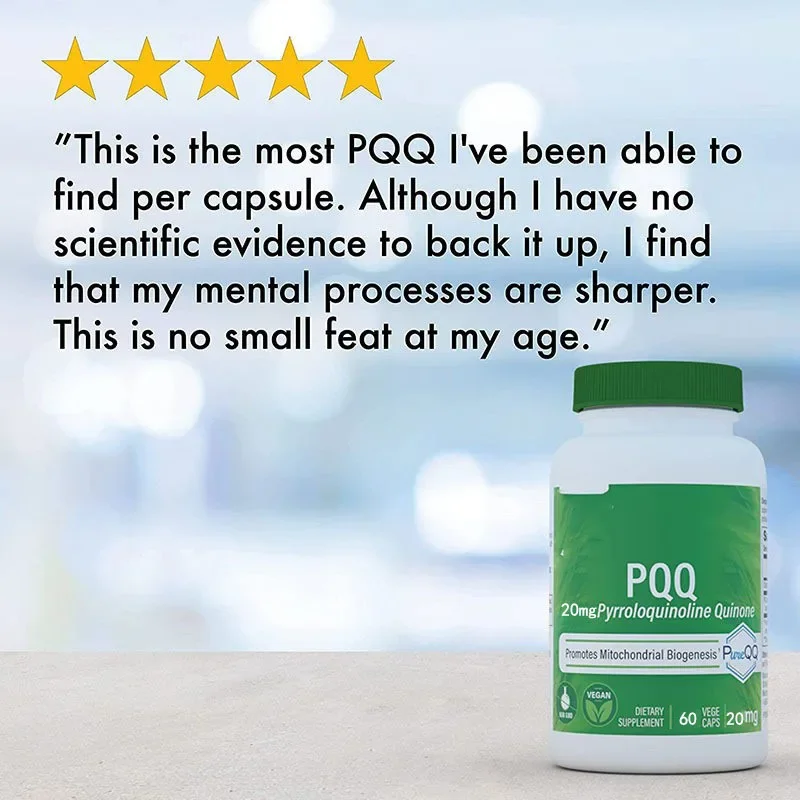60 Pills of PQQ Capsule Promotes Mitochondrial Biogenesis Enhances ...