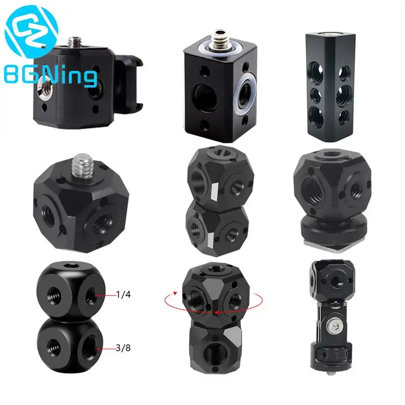 Universal-Magic-Cubic-1-4-3-8-Screw-Hole-Adapter-Dual-Cube-Mount ...