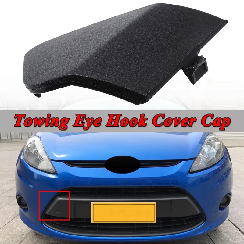 Car Auto Front Bumper Tow Towing Eye Hook Cover Cap For Ford Fiesta Mk7 ...
