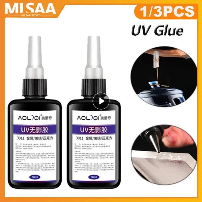 UV Light Glue Super Glue Shadeless Glue Fix Adhesives Sealer Glass Metal Plastic Model Data ...