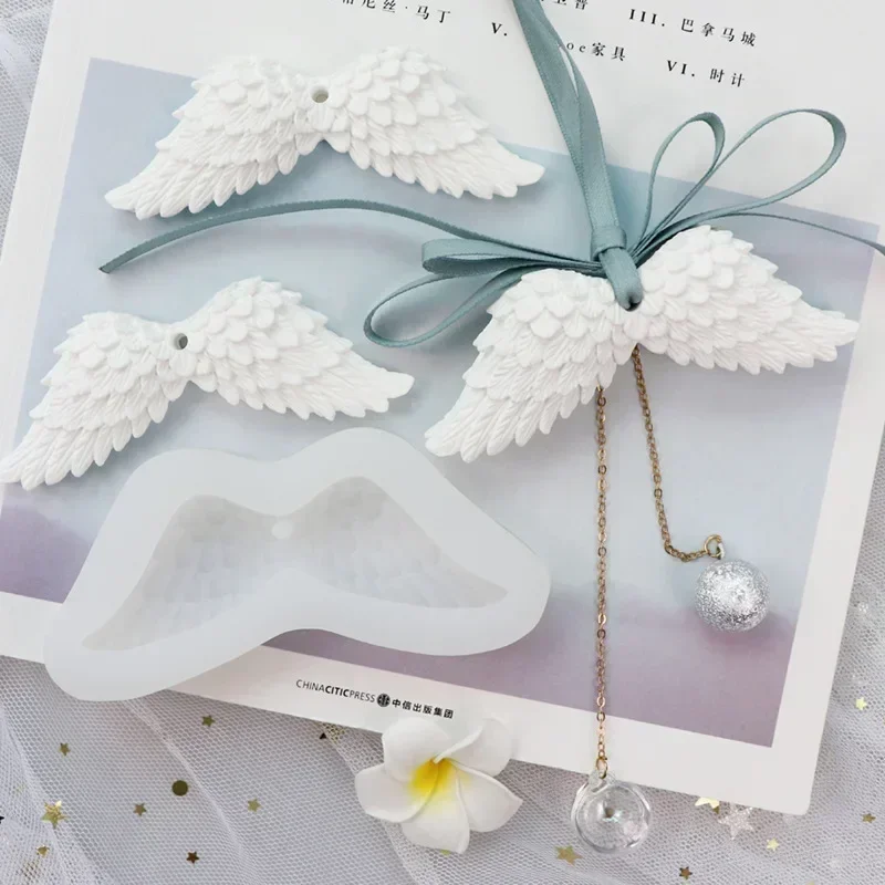 Angel Wing Silicone Mold DIY Craft Cake Mold Baking Tools Feather ...