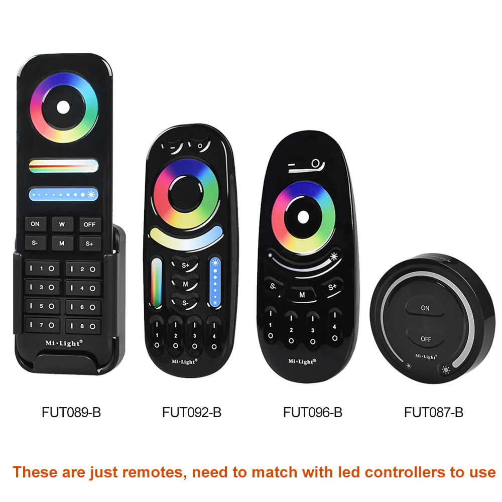 Miboxer-Black-RGB-CCT-RGBW-Single-Color-Touch-Dimming-Remote-Controller ...