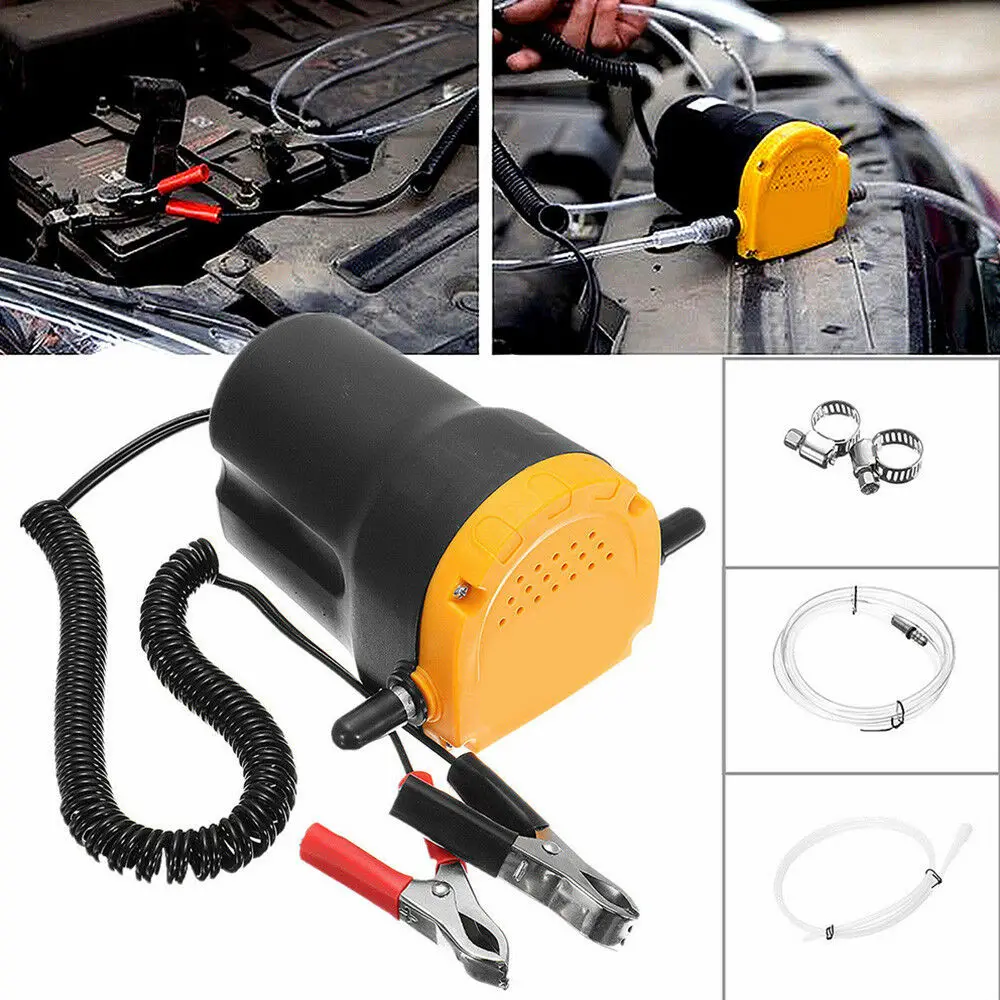 12v/24v Oil Extractor Transfer Pump Car Oil Fuel Extractor Mini Fuel ...