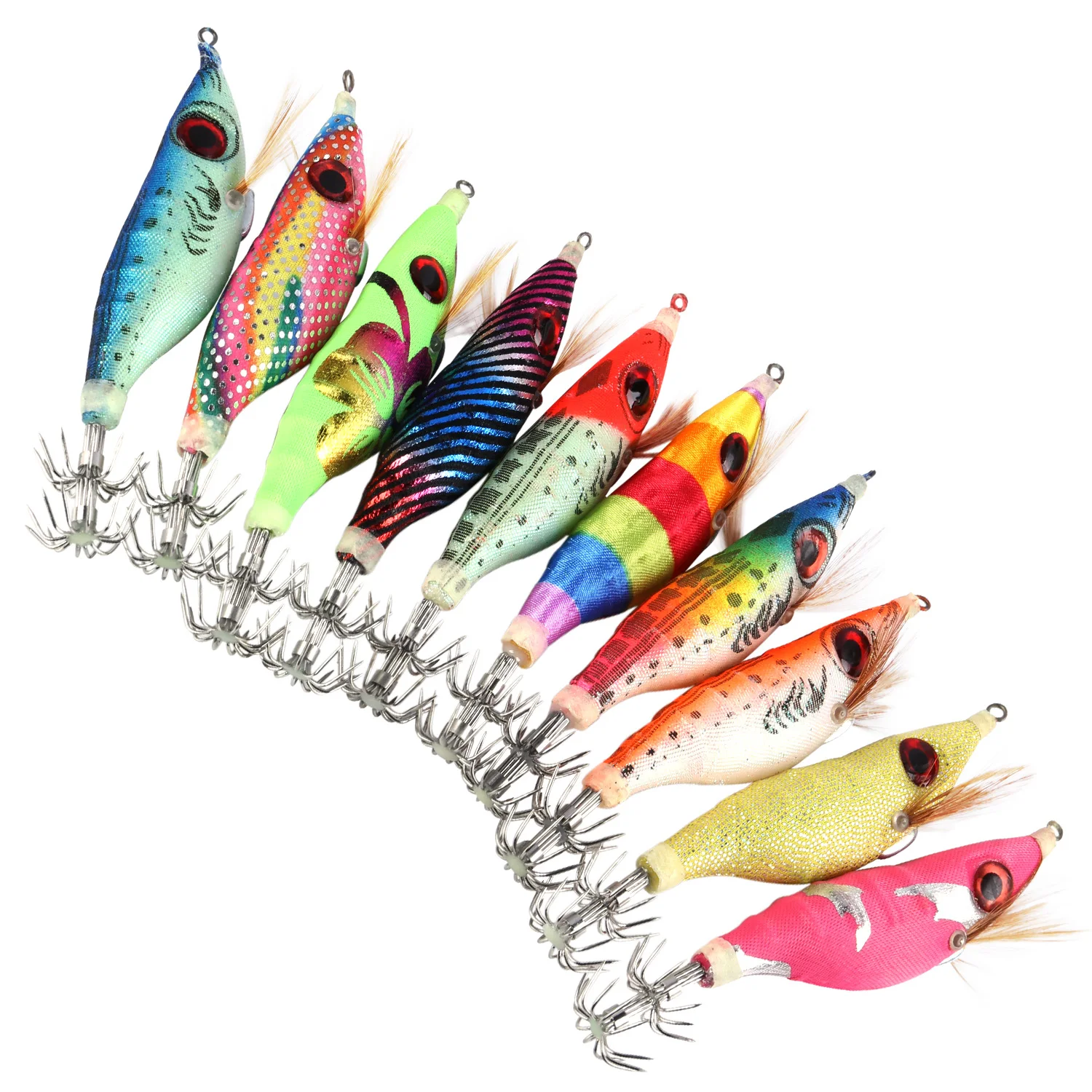 Sougayilang Artificial Lures 1 Pieces Simulation Luminous Fish Squid ...