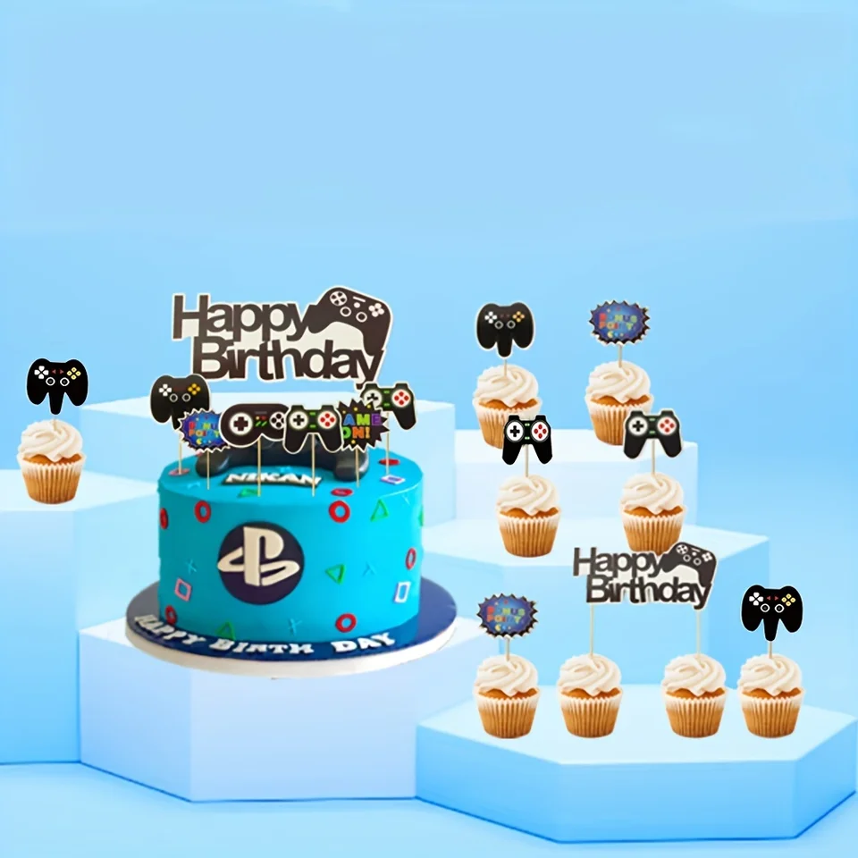 Decoration Gateau Anniversaire Garcon Décoration De Gâteau Sur Le Thème ...