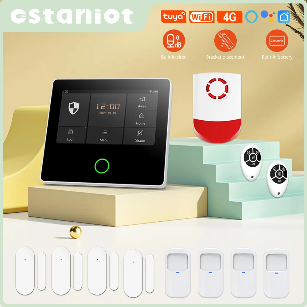 Ostaniot Home Security Alarm System 4g Wifi Wireless Tuya Smart Burglar ...