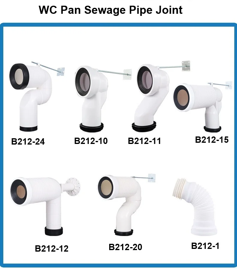 WC Pan Sewage Pipe Joint Home Plumbing Toilet Direction Connector Max ...