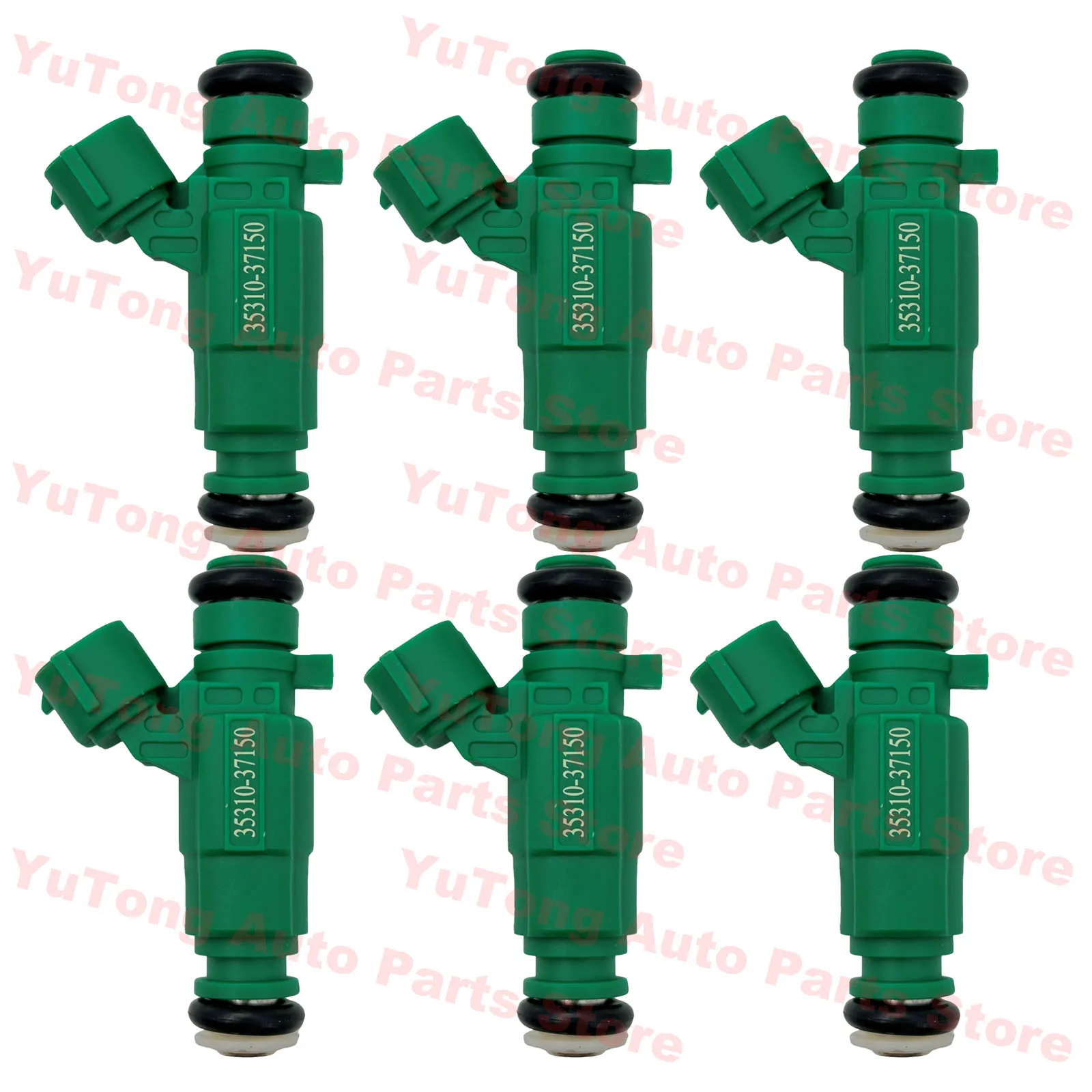 6pcs Fuel Injector Valve For HYUNDAI SANTA FE SM 2.7 TIBURON TUCSON JM ...