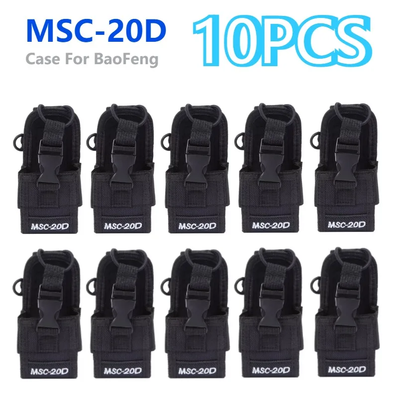 10PCS MSC-20D Two-way Radio Nylon Pouch Bag Lightweight Arm Bag for ...