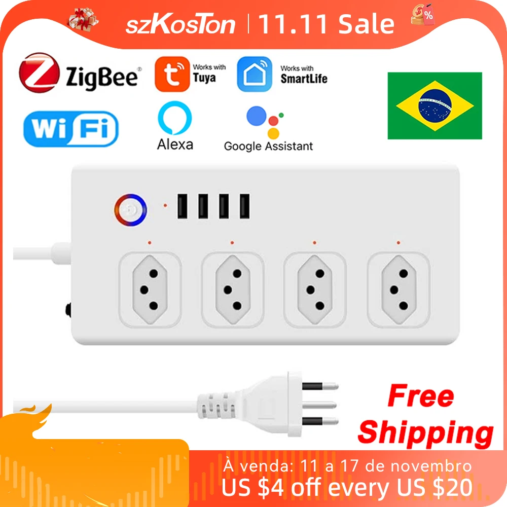 Brazil-Power-Strip-ZigBee-Wifi-Tuya-Smart-Plug-Power-Strip-Extension ...