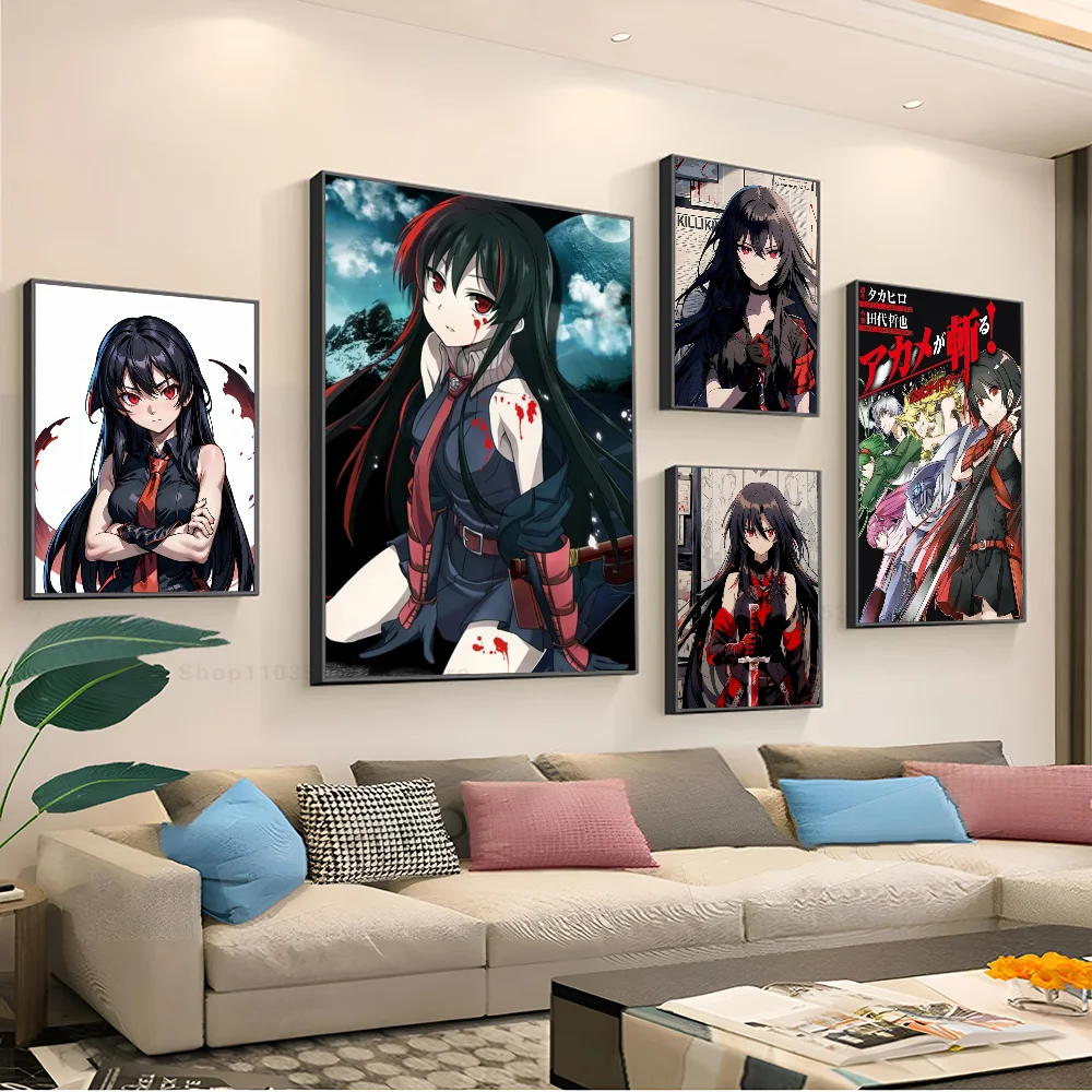 1pc Akame Ga KILL! Poster Stickers Art Wall Murals Decor Game Room ...