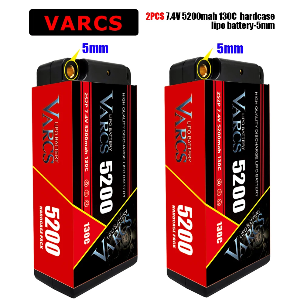 VARCS-Shorty-Lipo-Battery-2S-7-4V-5200mAh-130C-4mm-5mm-Bullet ...