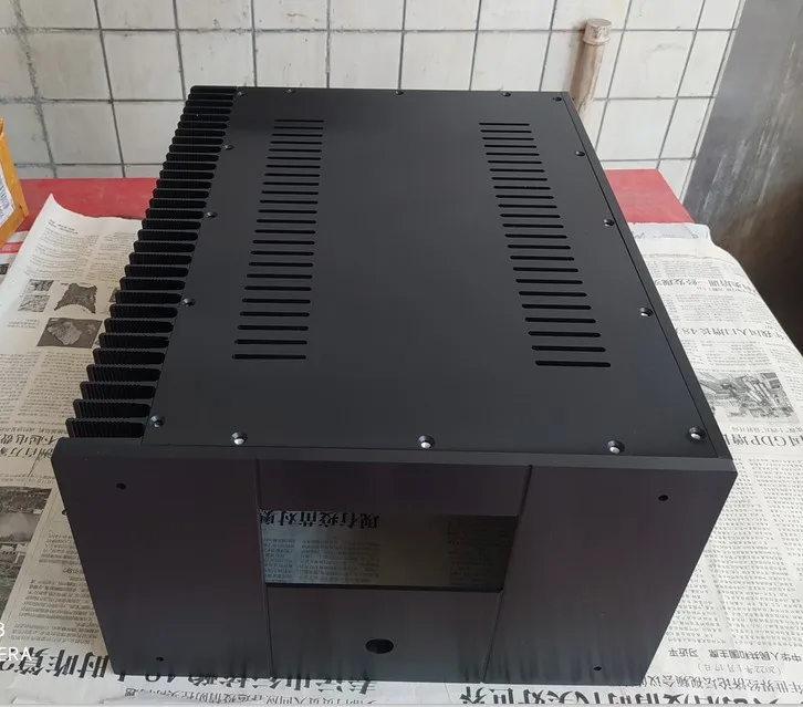 1 pcs fashion Full aluminum power amplifier case single side heatsink ...