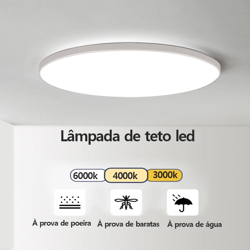 L-mpadas-redondas-de-teto-LED-luzes-de-teto-sala-quarto-interior ...
