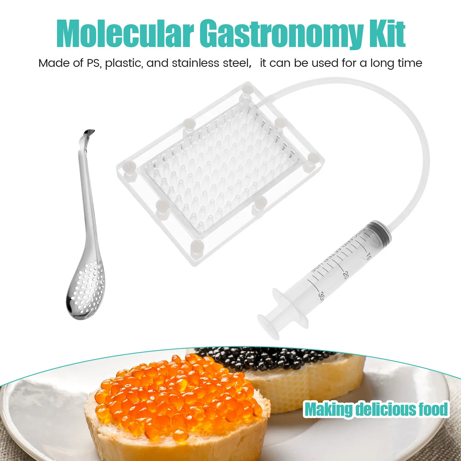 Caviar Spherification Tool Transparent Molecular Gastronomy Kit with ...