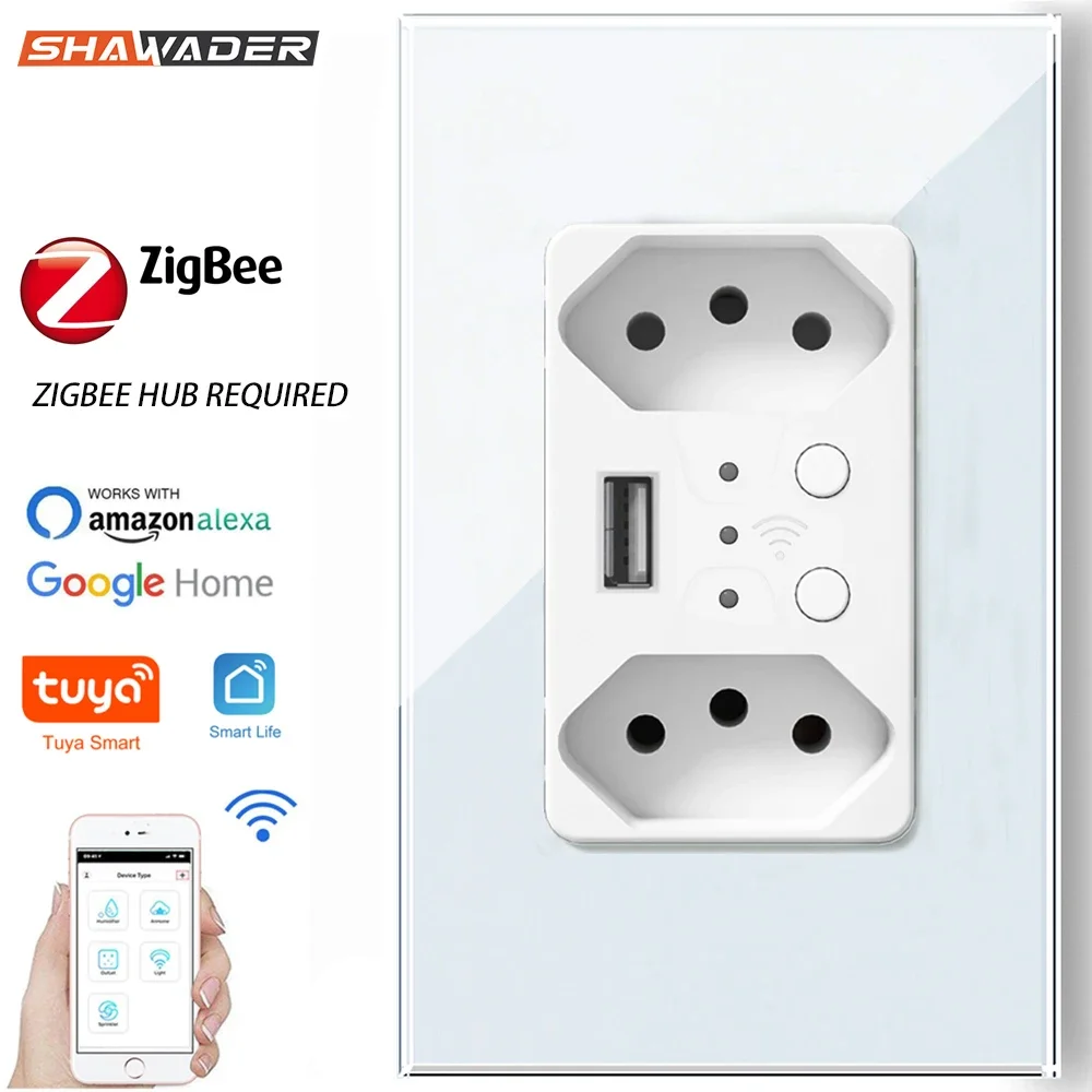 Inteligente-Zigbee-Tomada-de-Parede-Brasileira-USB-Tomadas-El-tricas ...