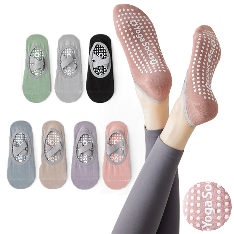 Yoga-Socks-Non-Slip-Silicone-Breathable-Solid-Color-Women-s-Boat-Socks ...
