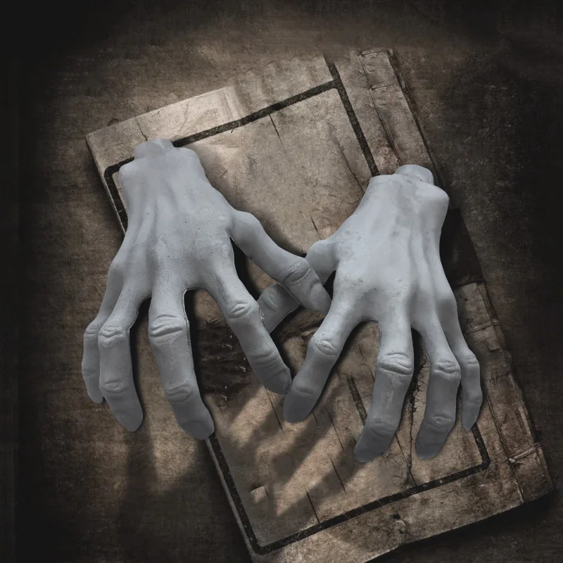 2Pcs-Halloween-Fake-Skeleton-Hands-Plastic-Human-Hand-Halloween-Party ...