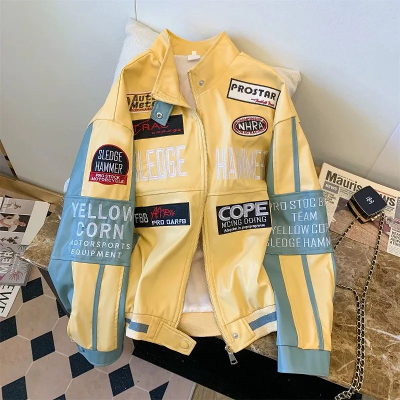 American-New-Retro-Hiphop-Fried-Arcade-Car-Racing-Suit-Jacket-Y2K ...