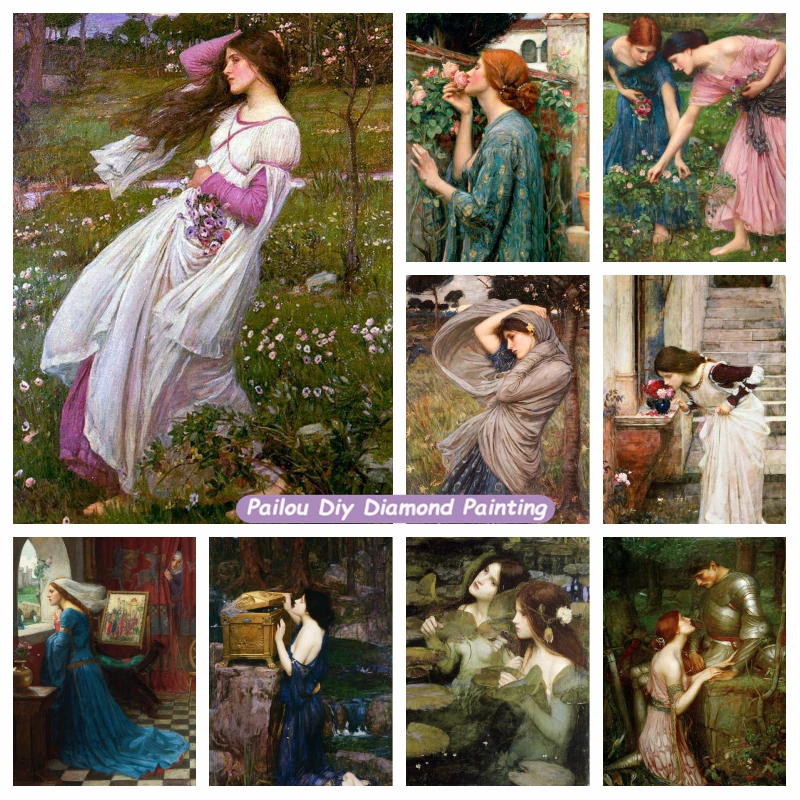 5d-Famous-Artist-John-William-Waterhouse-Diamond-Painting-Art ...