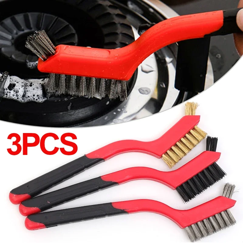 Wire-Cleaning-Brush-Stainless-Steel-Brass-Nylon-Bristles-Brush ...