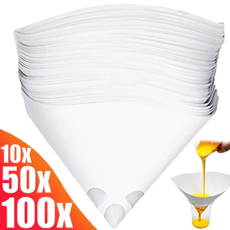Car Disposable Paper Filter Purifying Straining Cup Paint Spray Mesh ...