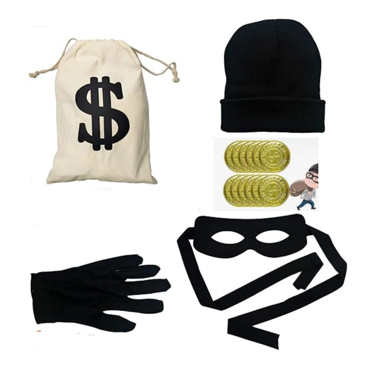 Halloween Robber Swag Bag: The Ultimate Accessory for Authentic Themed ...