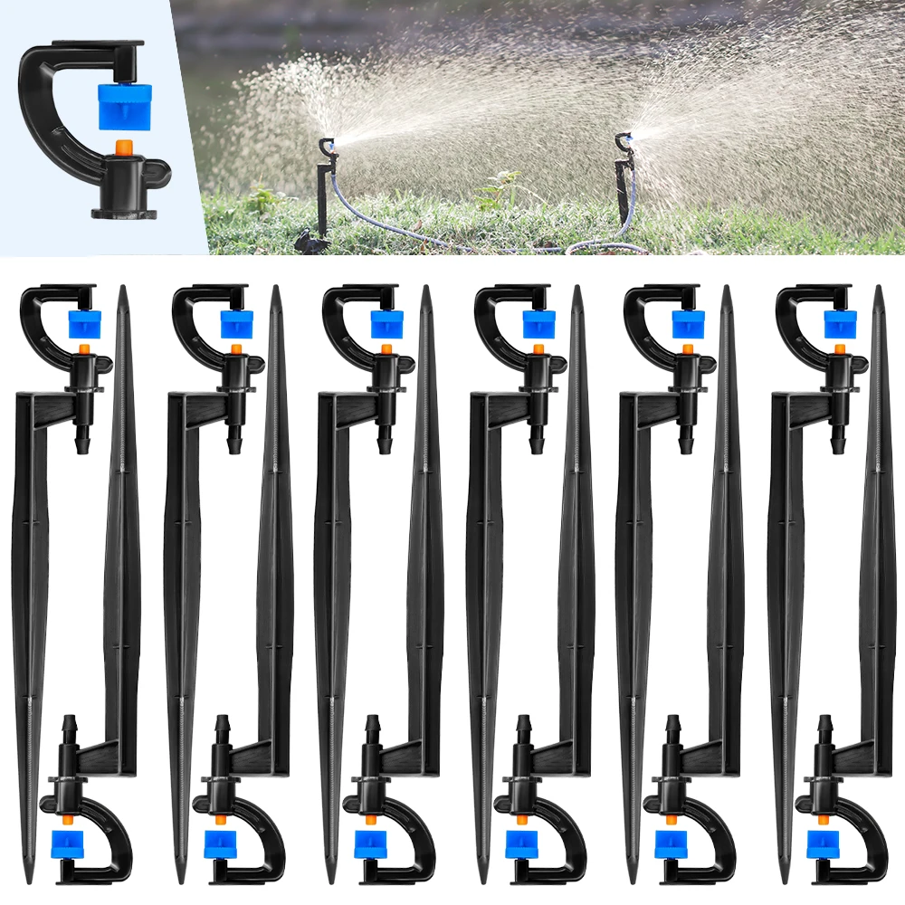 5PCS-180-Refraction-Spray-Nozzle-Garden-Micro-Watering-Drip-Irrigation ...