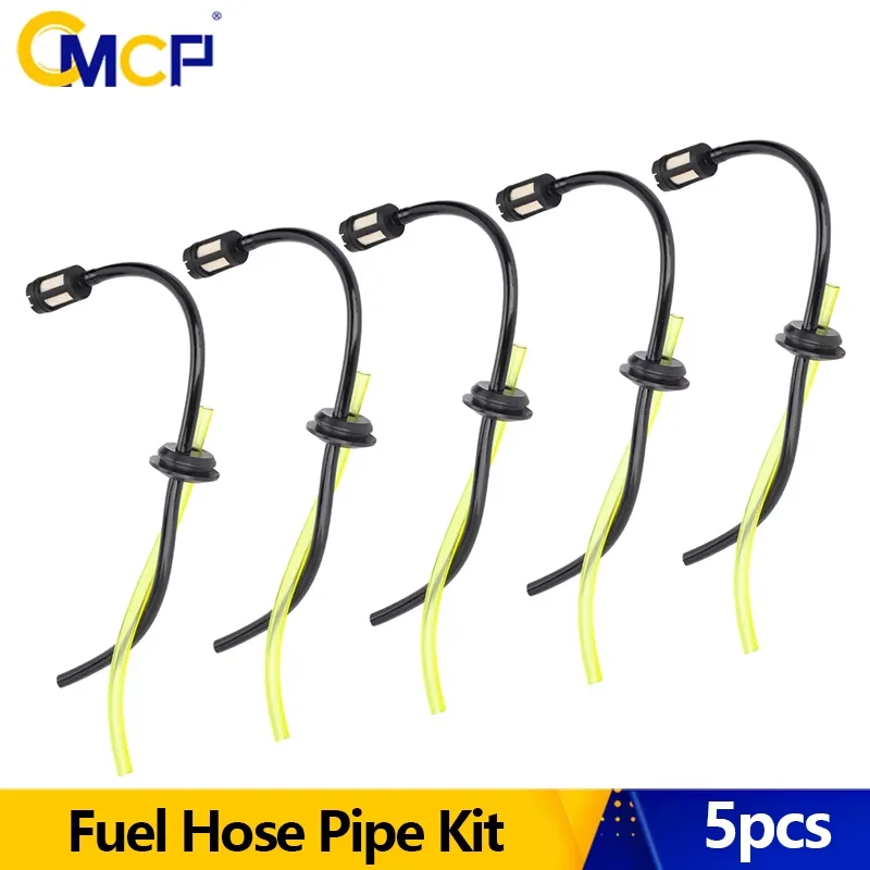 CMCP 5pcs Grass Trimmer Fuel Hose Pipe Kit For Brush Cutter Strimmer ...
