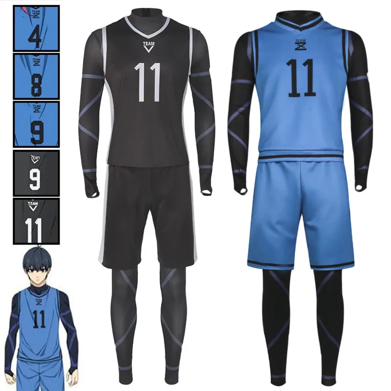 Novelty-Anime-Blue-Lock-Football-Training-Uniform-Isagi-Yoichi-Cosplay ...