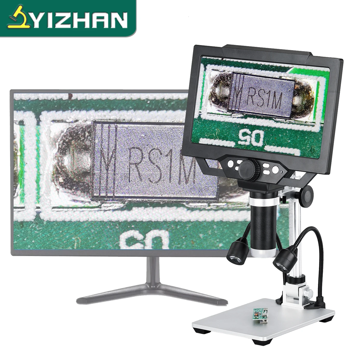 Digital-Electronic-Microscope-1-1600X-1200X-Continuous-Zoom-Magnifier ...